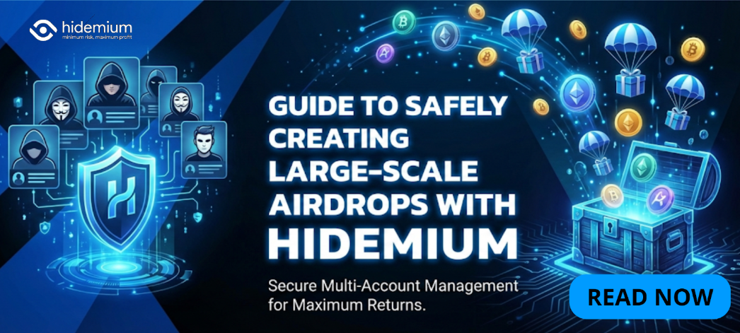 使用 Hidemium 安全进行大规模 Airdrop 的指南